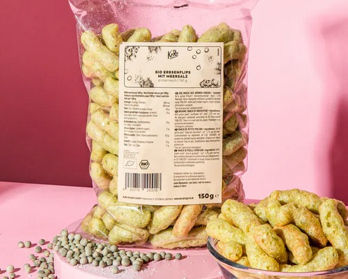 KoRo Organic Pea Flips with Sea Salt 150g | Natural German