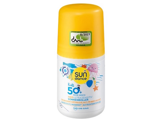 dm SUNdance Sonnenroller Kids MED Ultra Sensitiv LSF 50+ 100ml ... dm SUNdance Sonnenroller Kids MED Ultra Sensitiv LSF 50+ 100ml ...